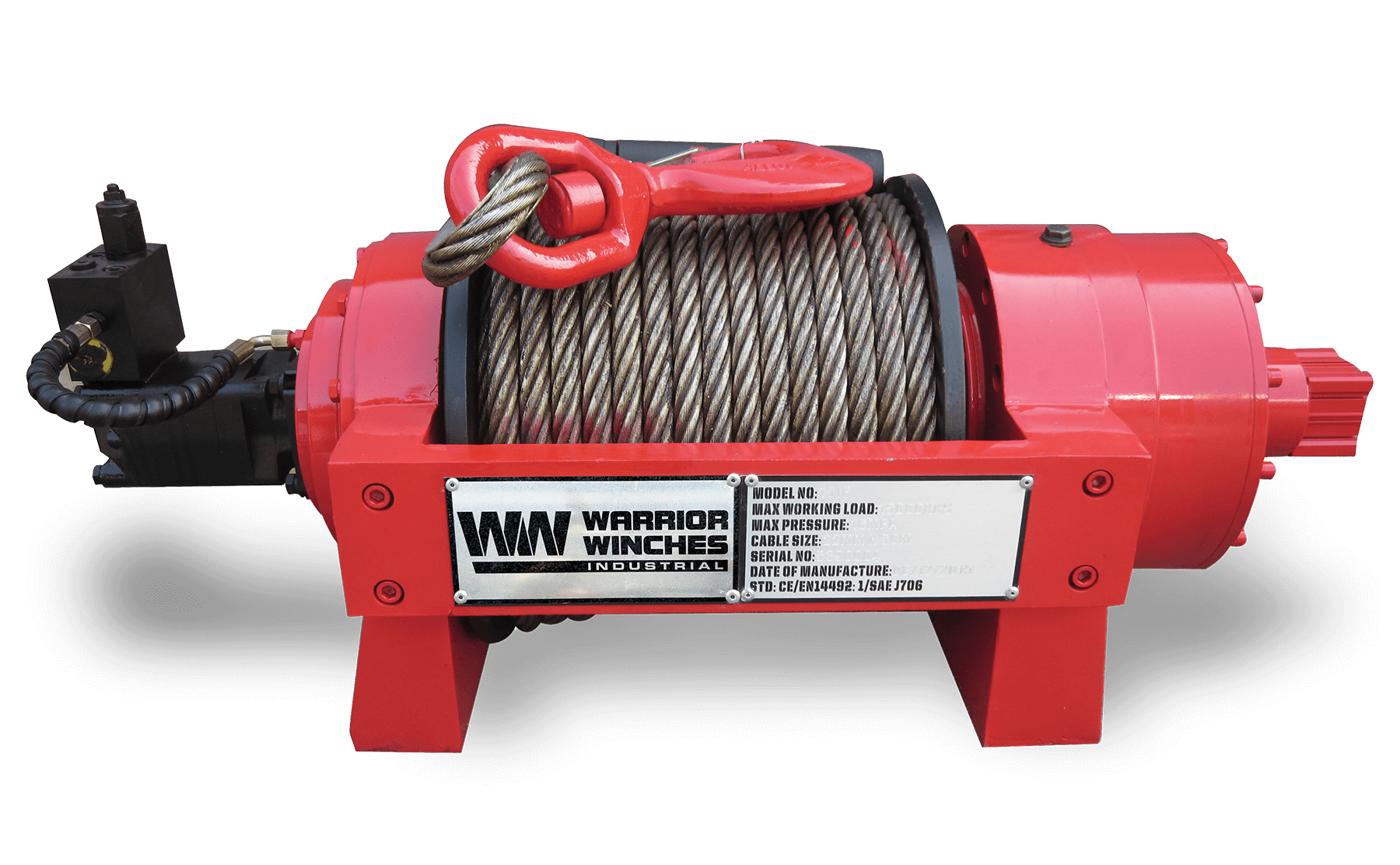 Warrior 10000JP Industrial 10 Tonne Hydraulic Winch | Warrior Winches