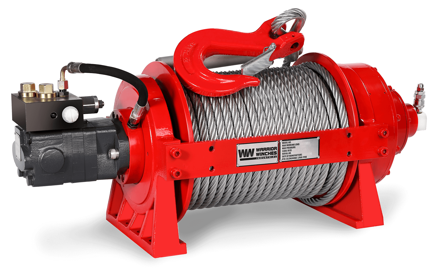 Warrior 10000JP Industrial 10 Tonne Hydraulic Winch | Warrior Winches